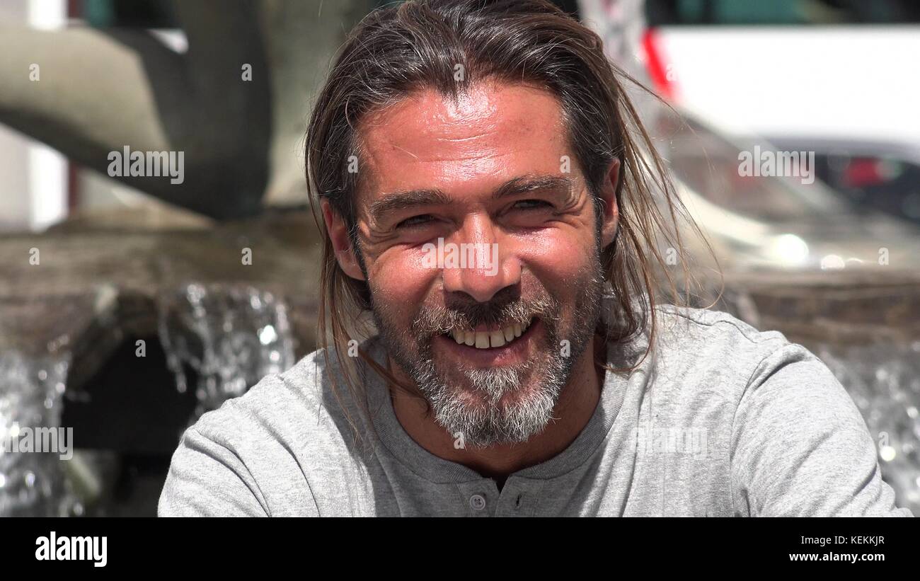 Caucasian male smiling hi-res stock photography and images - Alamy