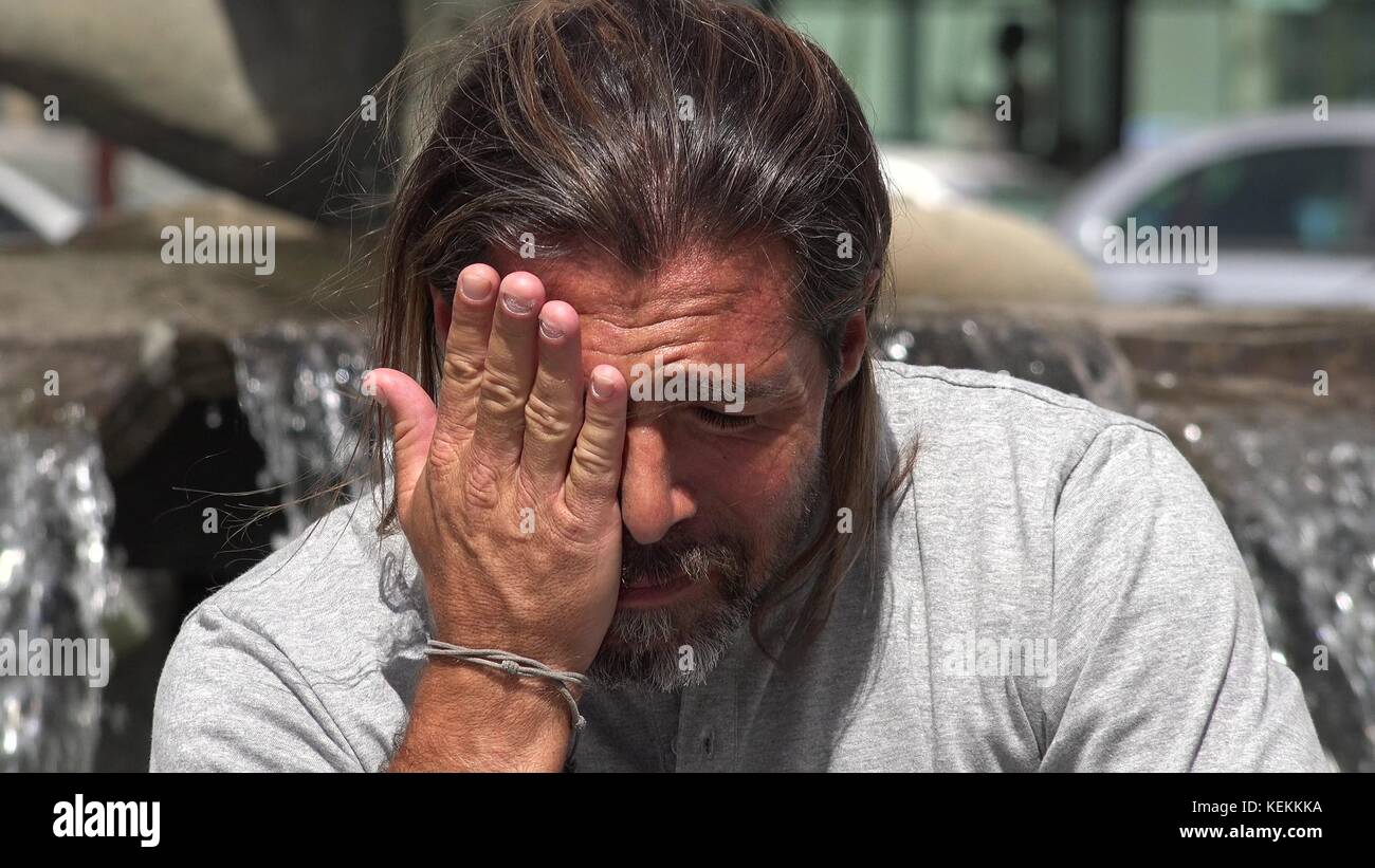 A Person Crying Stock Photo - Alamy