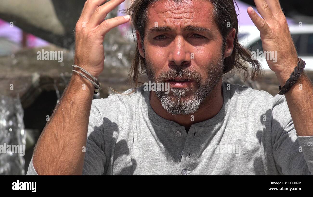 Forgetful European Male Stock Photo - Alamy