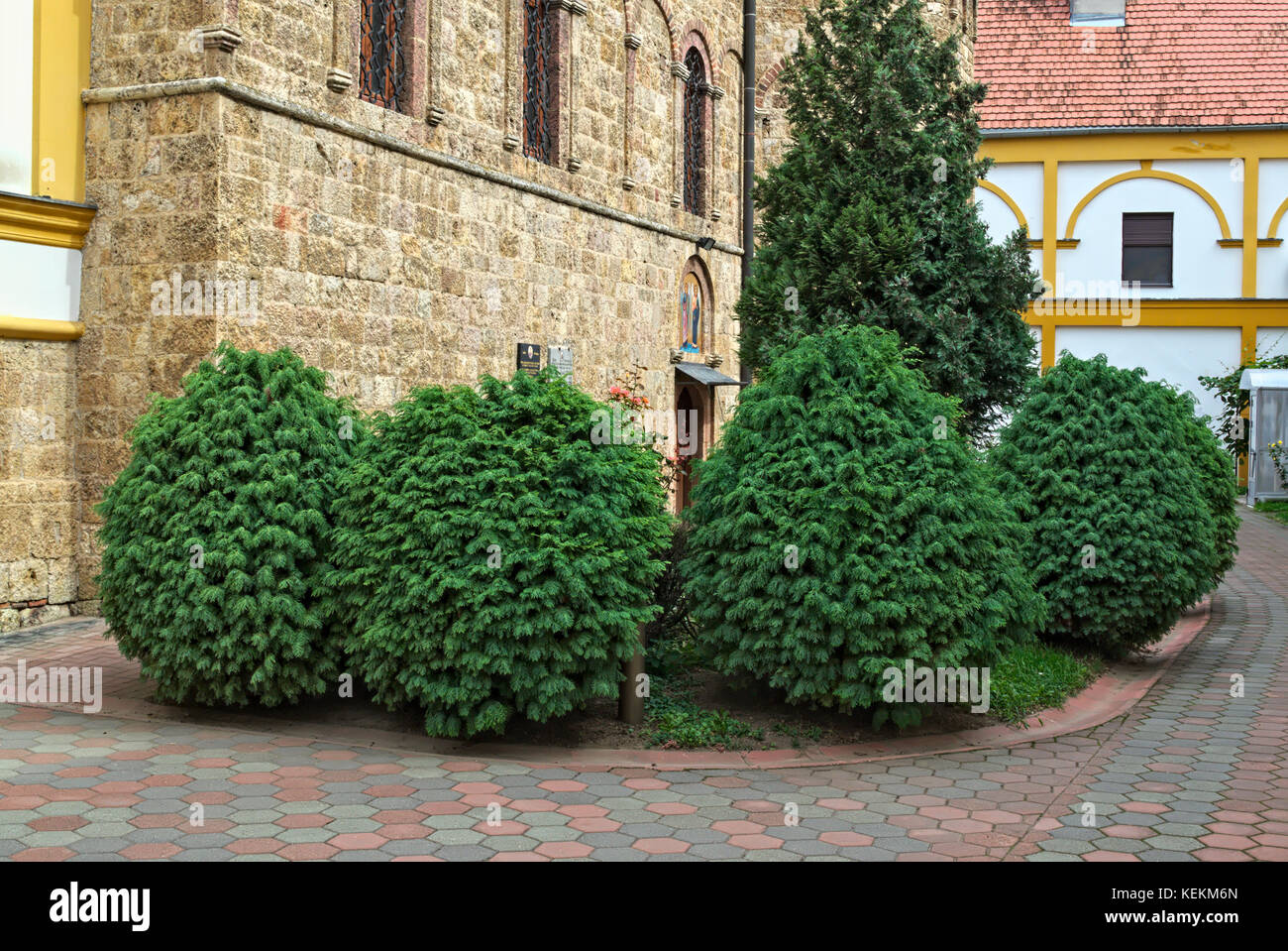 Small garden around monastery Privina Glava, Serbia Stock Photo - Alamy