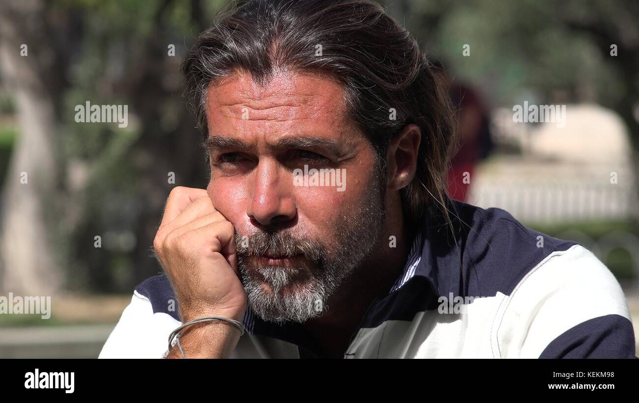 Worrisome European Person Stock Photo - Alamy