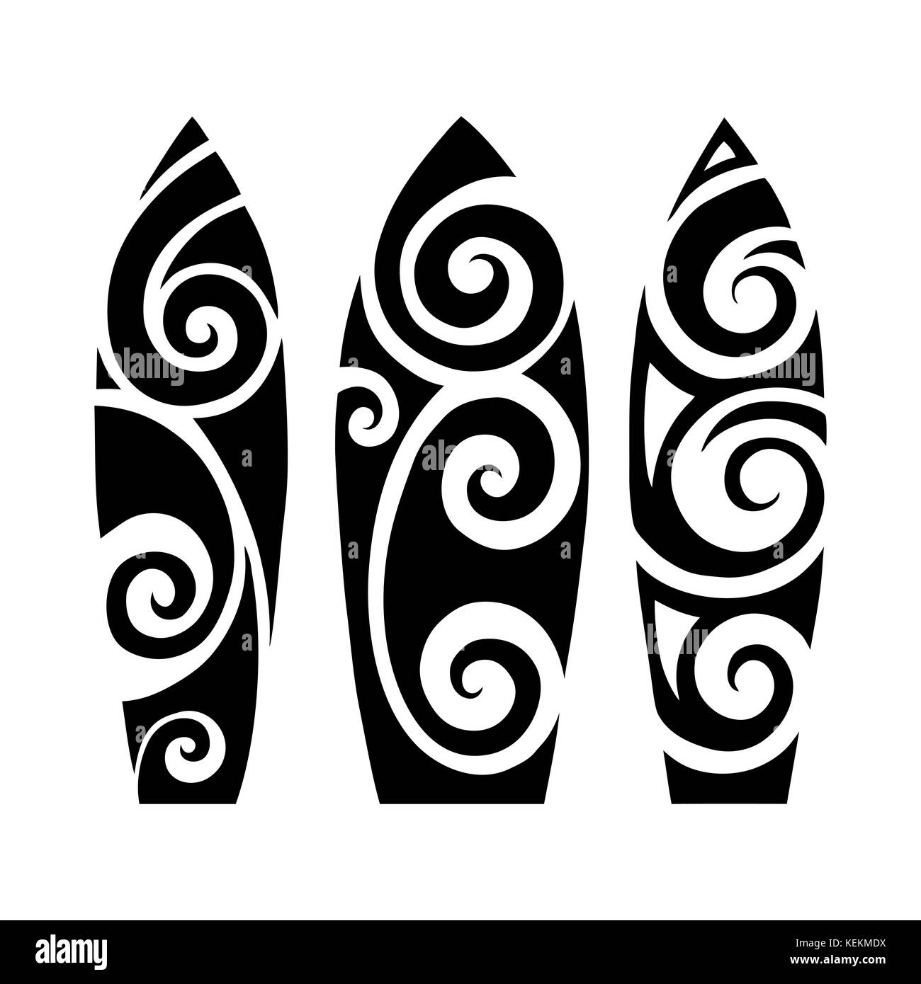 Set of Surf boards. Vector Illustration Stock Vector Image & Art - Alamy