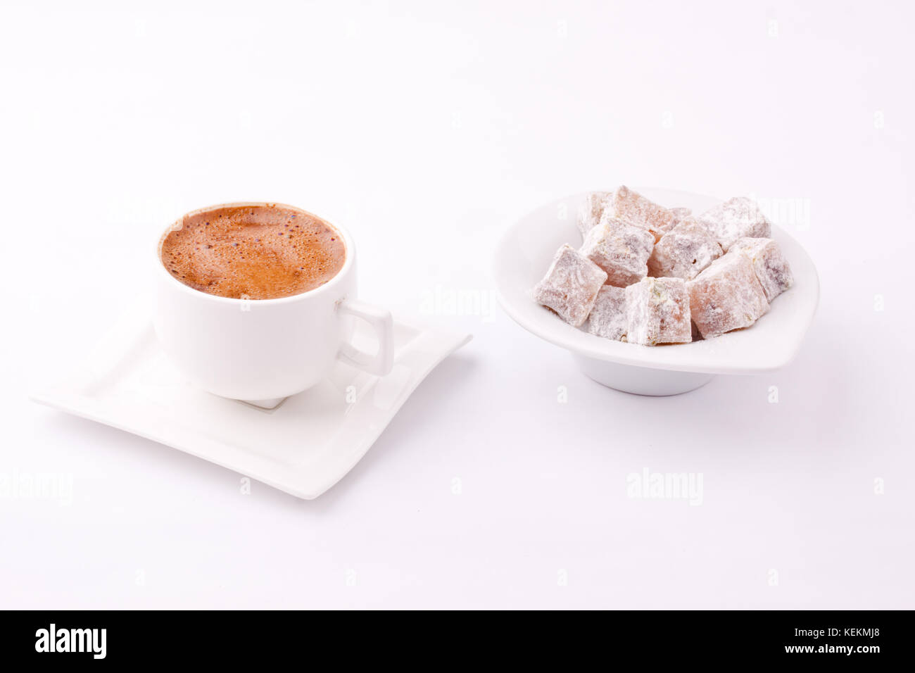 Turkish coffee and Turkish delight Stock Photo - Alamy