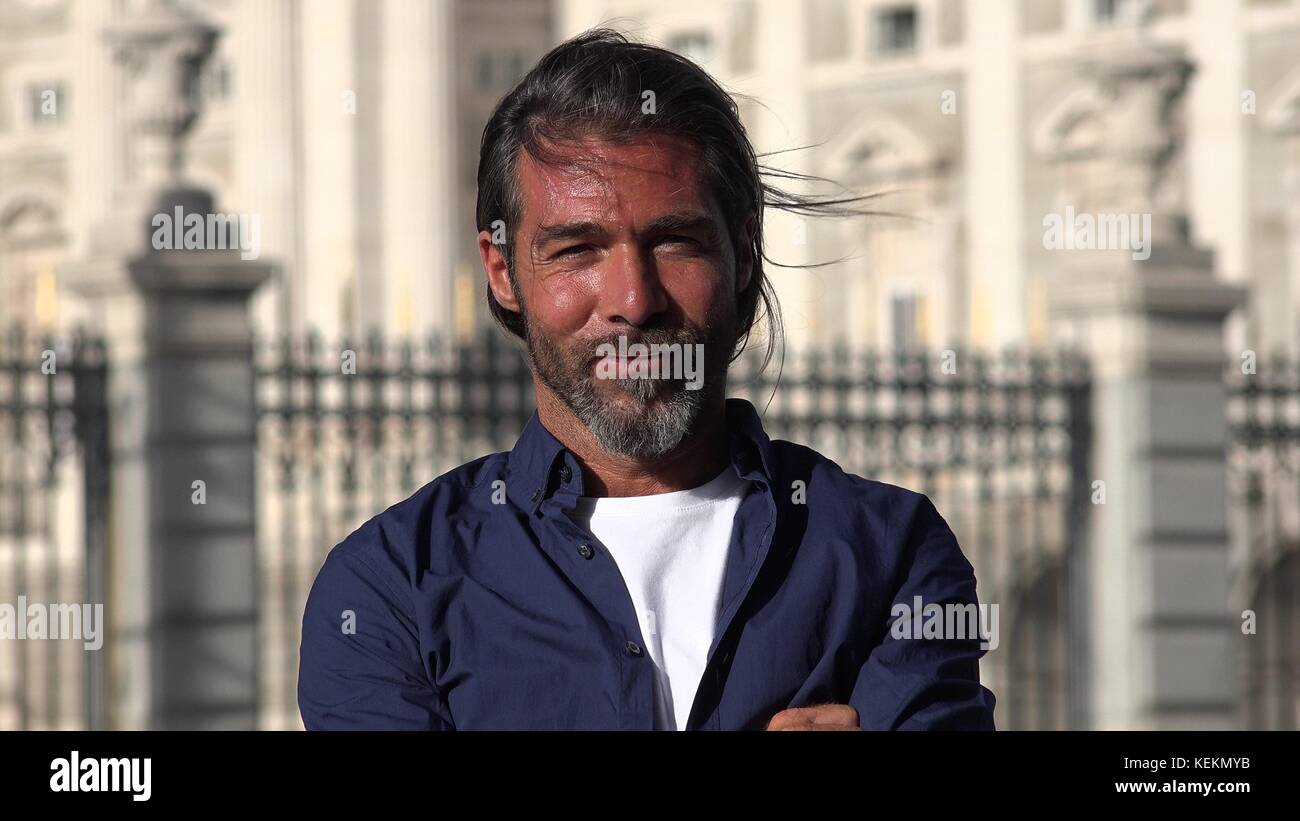 A Confident Male Stock Photo - Alamy