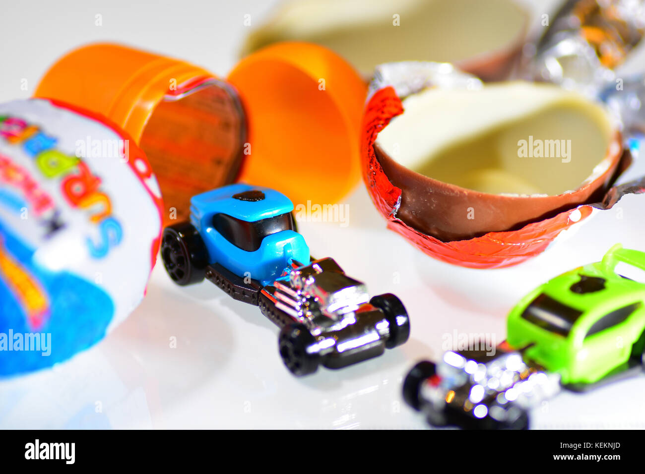 Kinder Surprise eggs Stock Photo - Alamy