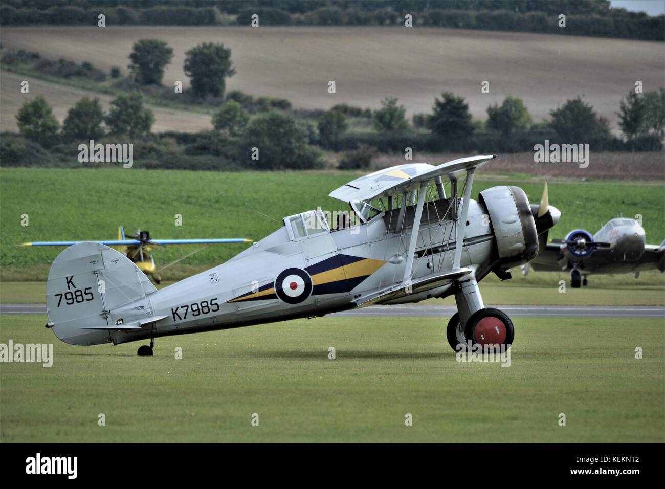 Gloster Gladiator world war 2 historic biplane fighter aircraft. From ...