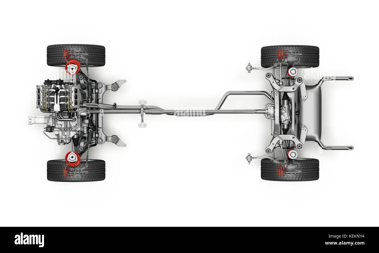 Suv car technical cutaway, cross section Stock Photo - Alamy