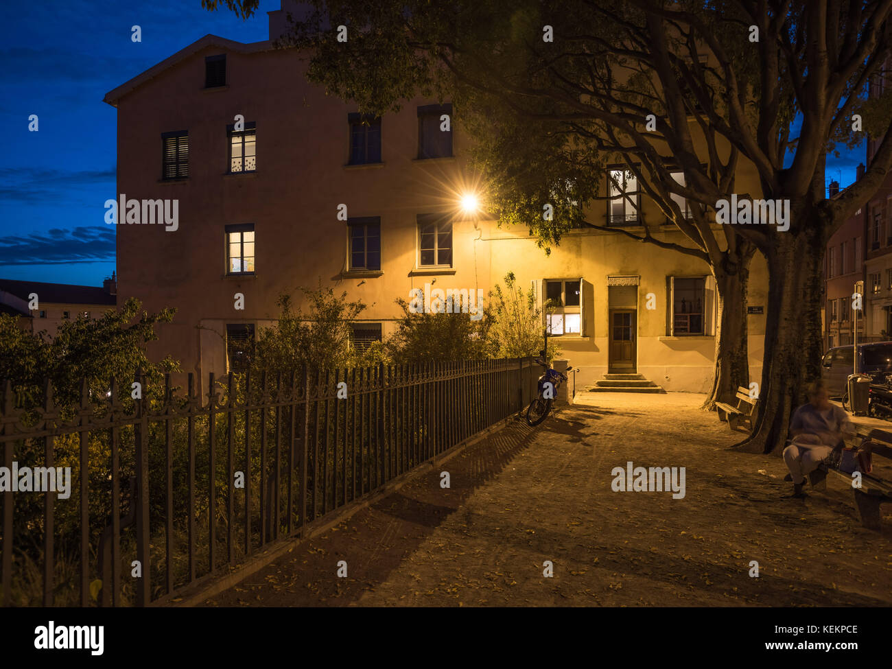 Lyon, 1. Arrondissement, Panorama von Rue de l'Alma Stock Photo - Alamy