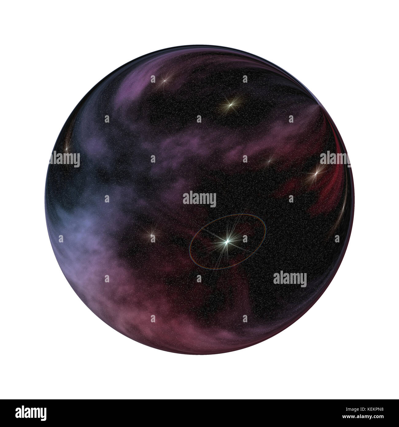 Abstract decorative cosmic science illustration: artistic view on the ...