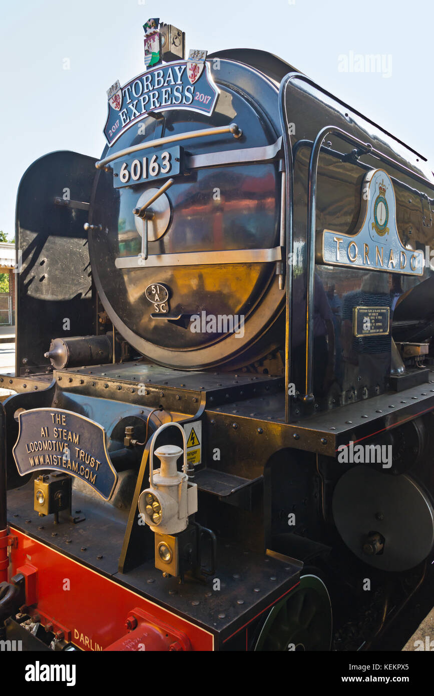 The steam engine the 'Tornado' stopped at Taunton railway station to ...
