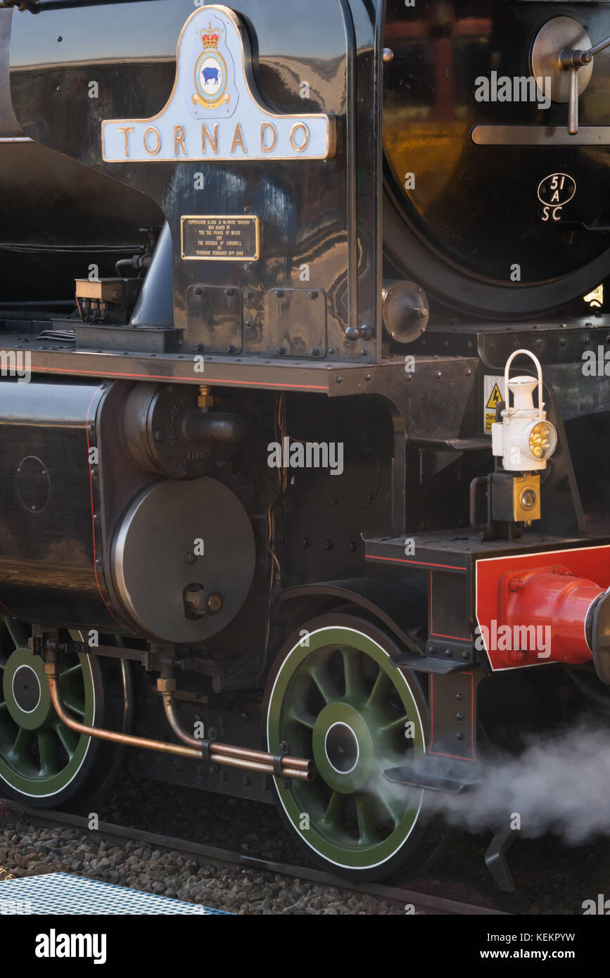 The steam engine the 'Tornado' stopped at Taunton railway station to ...