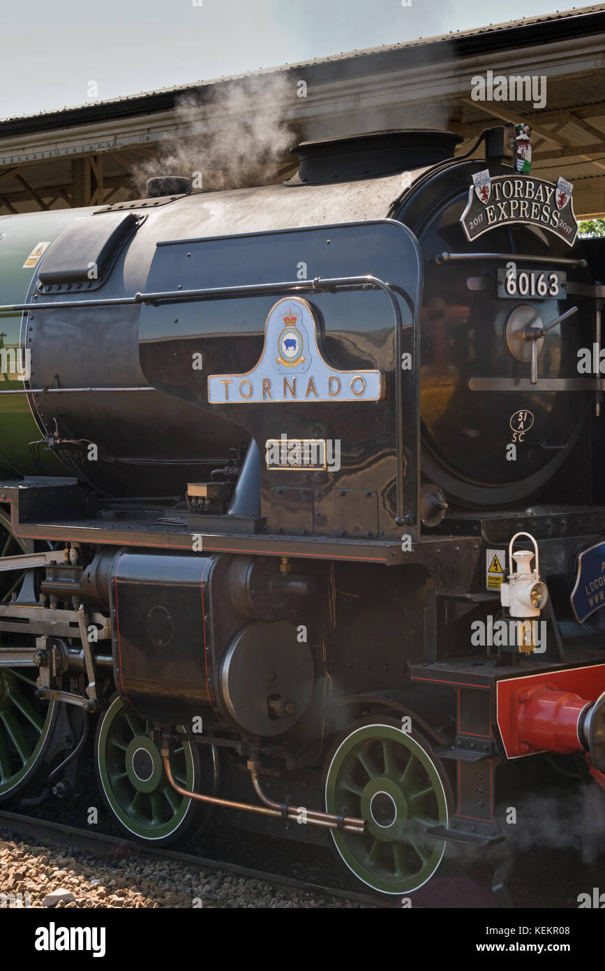 The steam engine the 'Tornado' stopped at Taunton railway station to ...