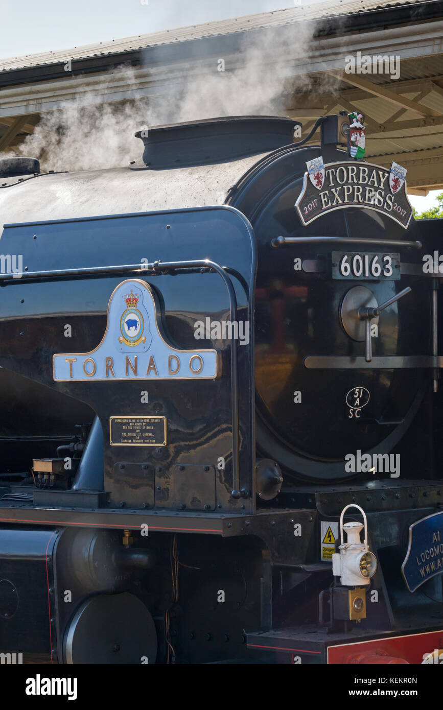 The steam engine the 'Tornado' stopped at Taunton railway station to ...