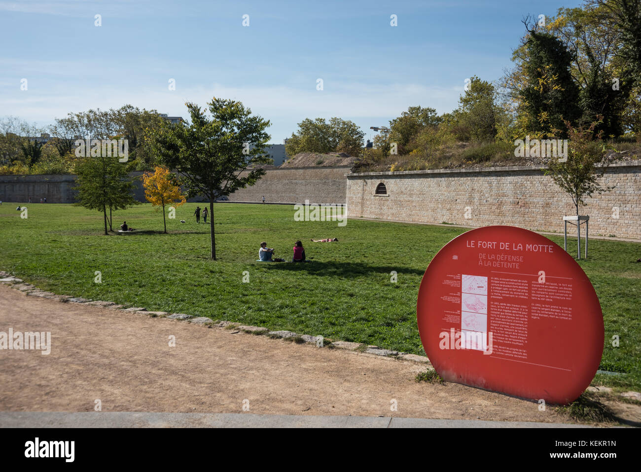 Lyon, Parc Blandan Stock Photo - Alamy