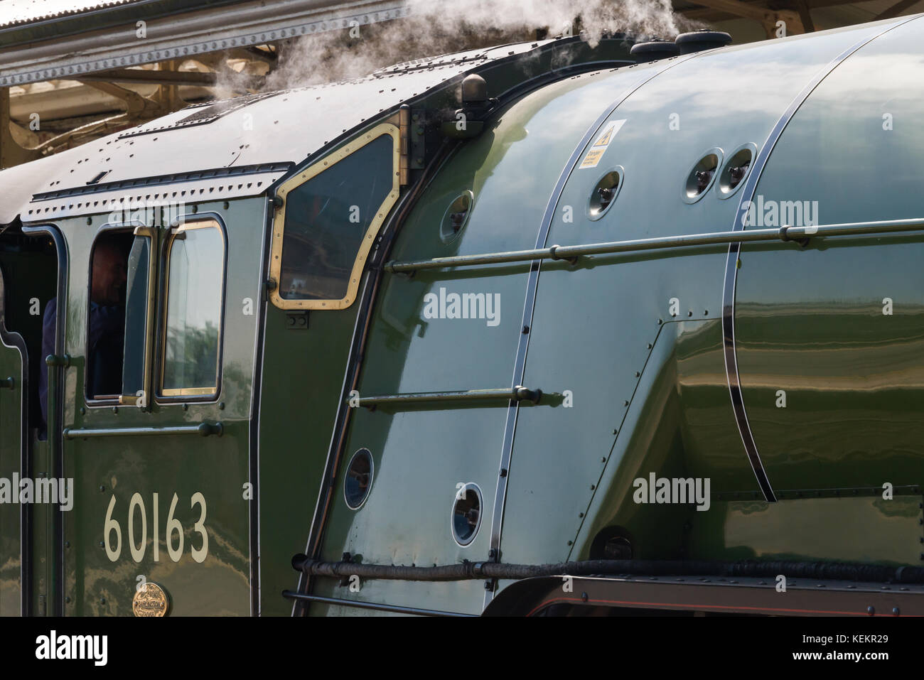 The steam engine the 'Tornado' stopped at Taunton railway station to ...