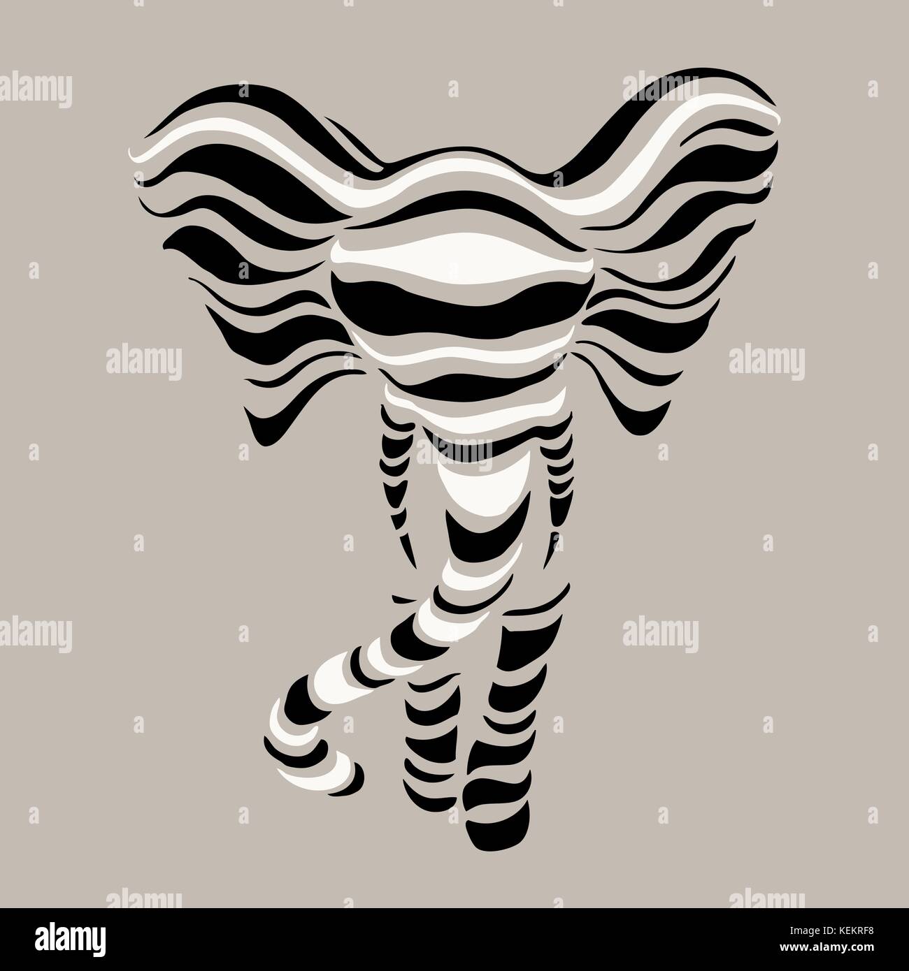 Abstract silhouettes of Elephant Stock Vector Image & Art - Alamy
