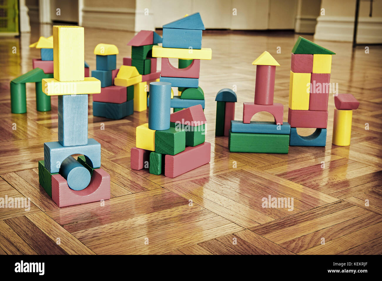 Wooden building blocks hi-res stock photography and images - Alamy
