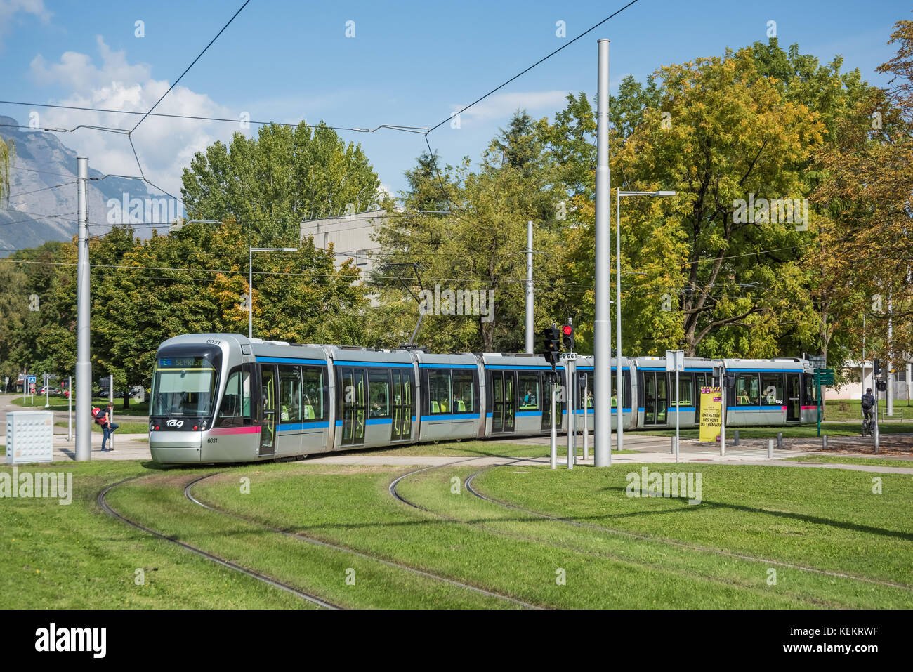 Grenoble, Tramway, Universites Stock Photo - Alamy