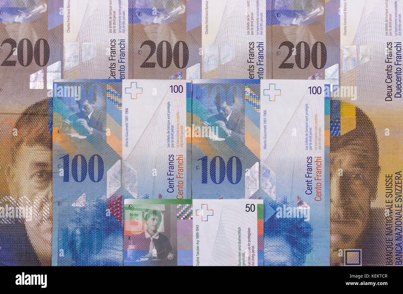 200 swiss franc bill hi-res stock photography and images - Alamy