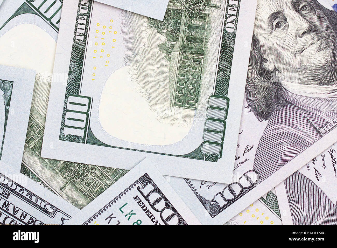 100 US dollar abstract money cash background Stock Photo - Alamy