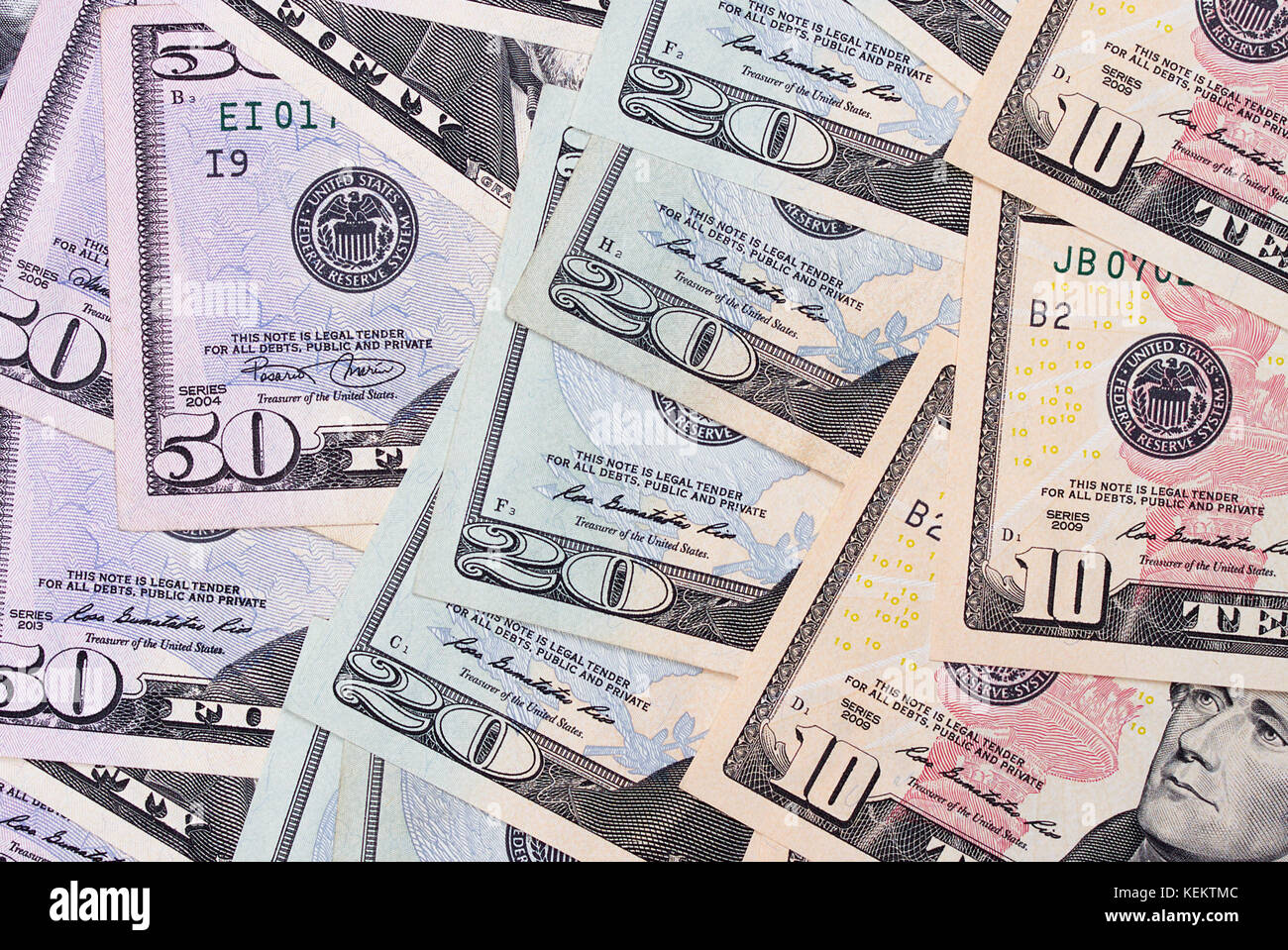 abstract money background us dollars of different denominations Stock ...