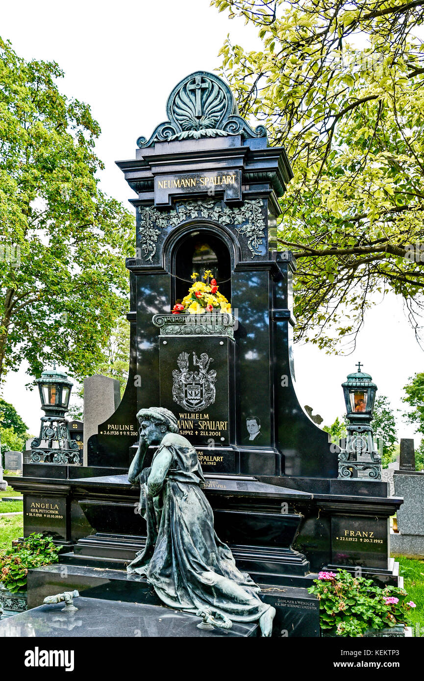 Vienna (Austria), Central Cemetery; Wien, Zentralfriedhof Stock Photo ...