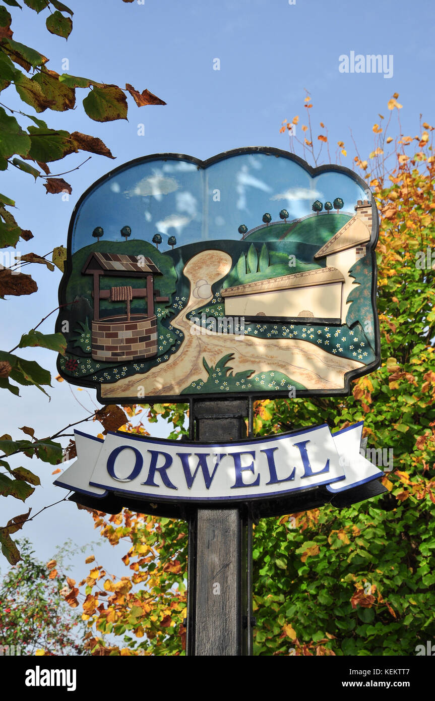 Cambridgeshire village signs hi-res stock photography and images - Alamy