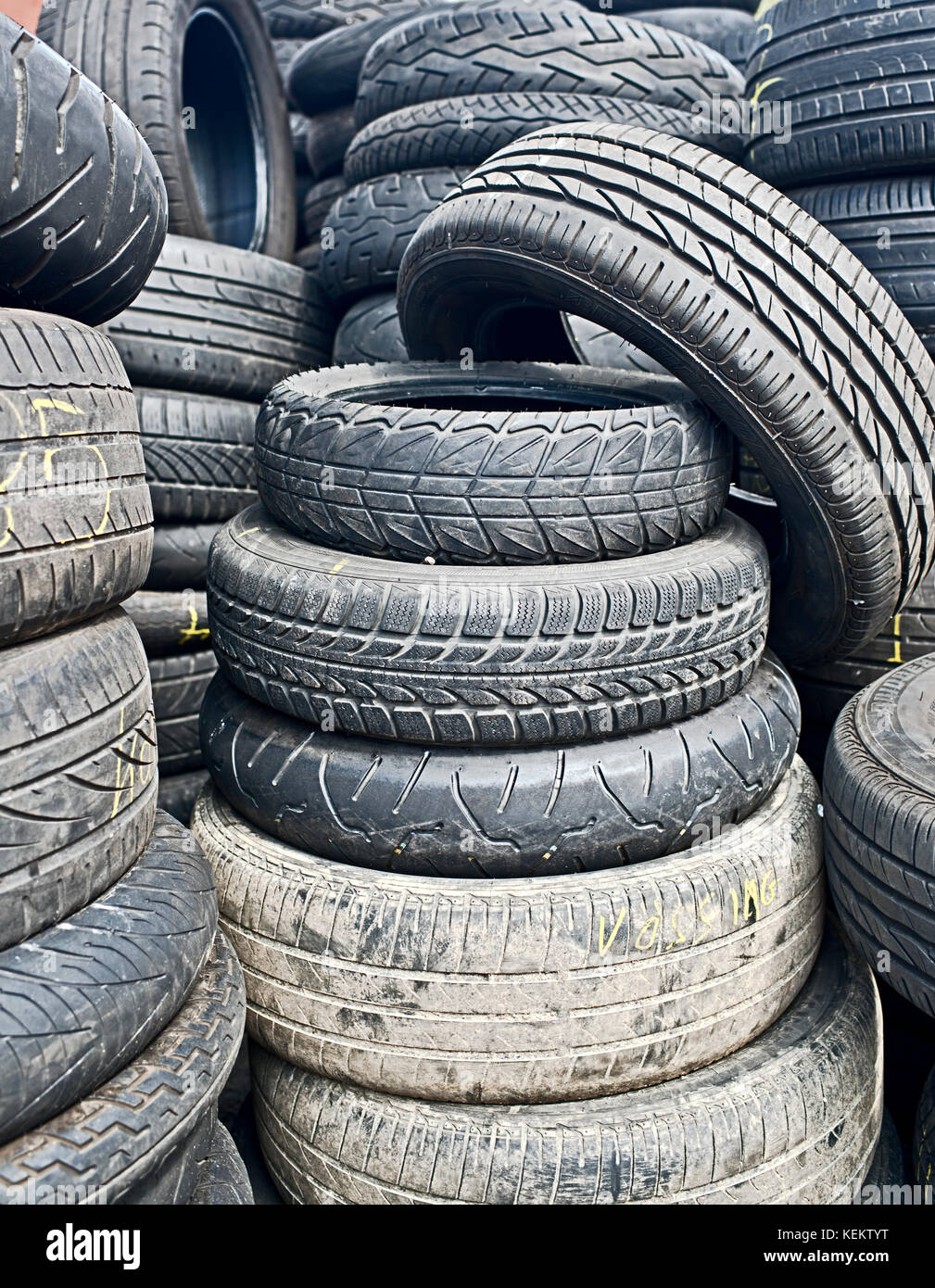 Old tyres hi-res stock photography and images - Alamy