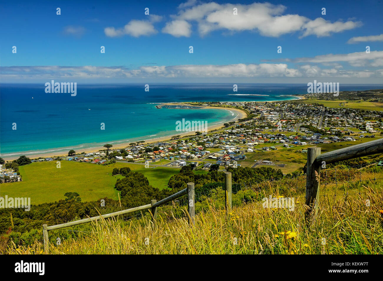 Australian Pacific coast. Apollo Bay Stock Photo - Alamy