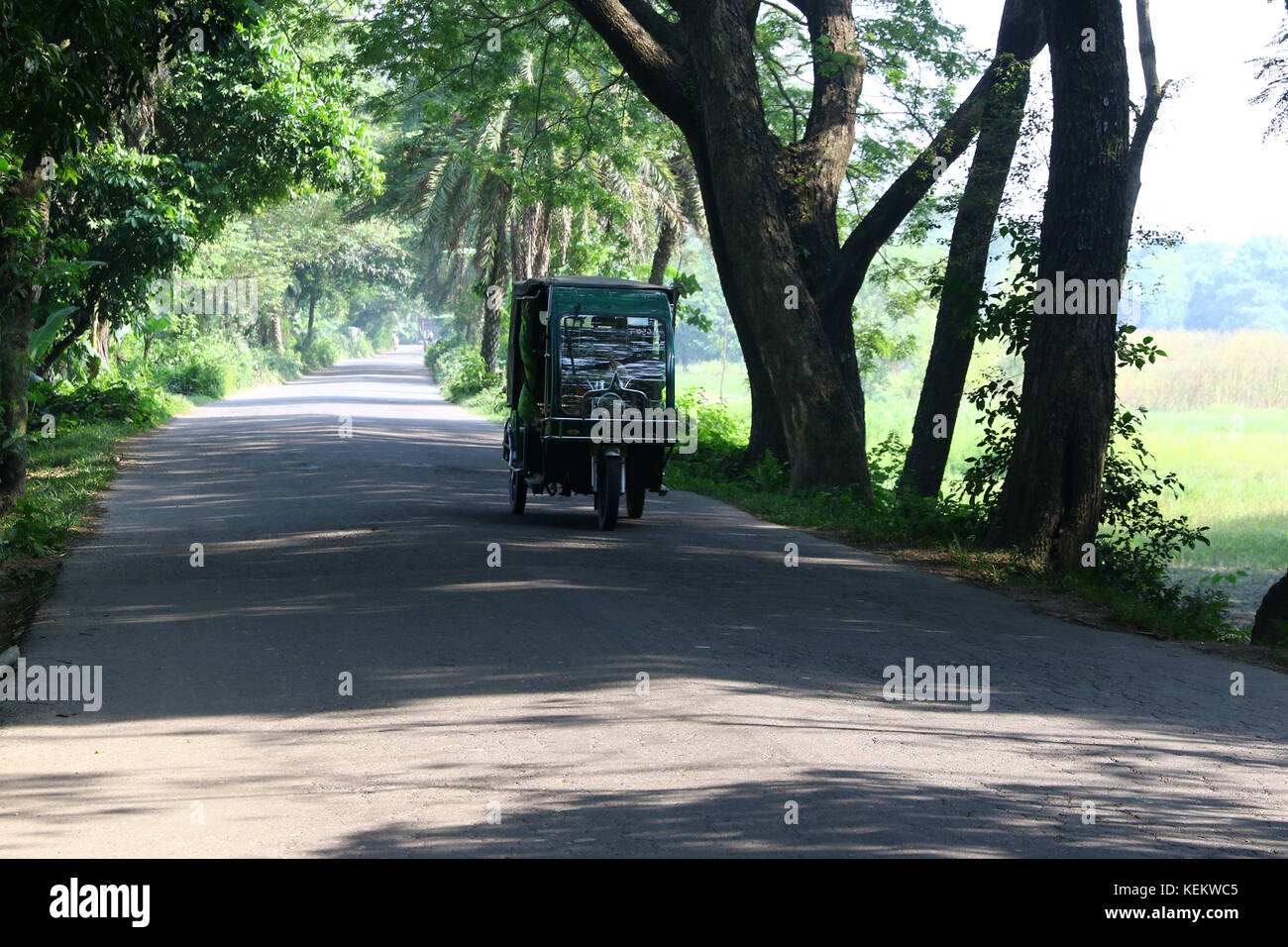 Bangladesh - Battery rickshaw ride Stock Photo - Alamy