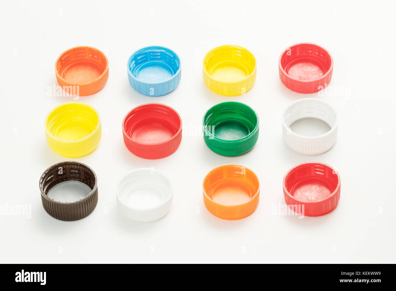 Colorful plastic bottle caps Stock Photo - Alamy