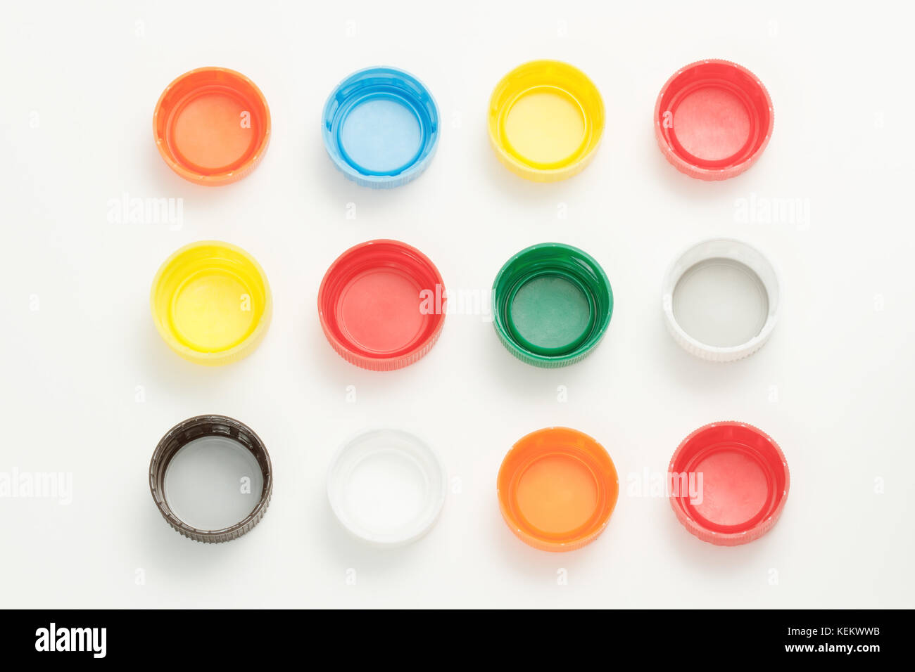 Colorful plastic bottle caps Stock Photo - Alamy