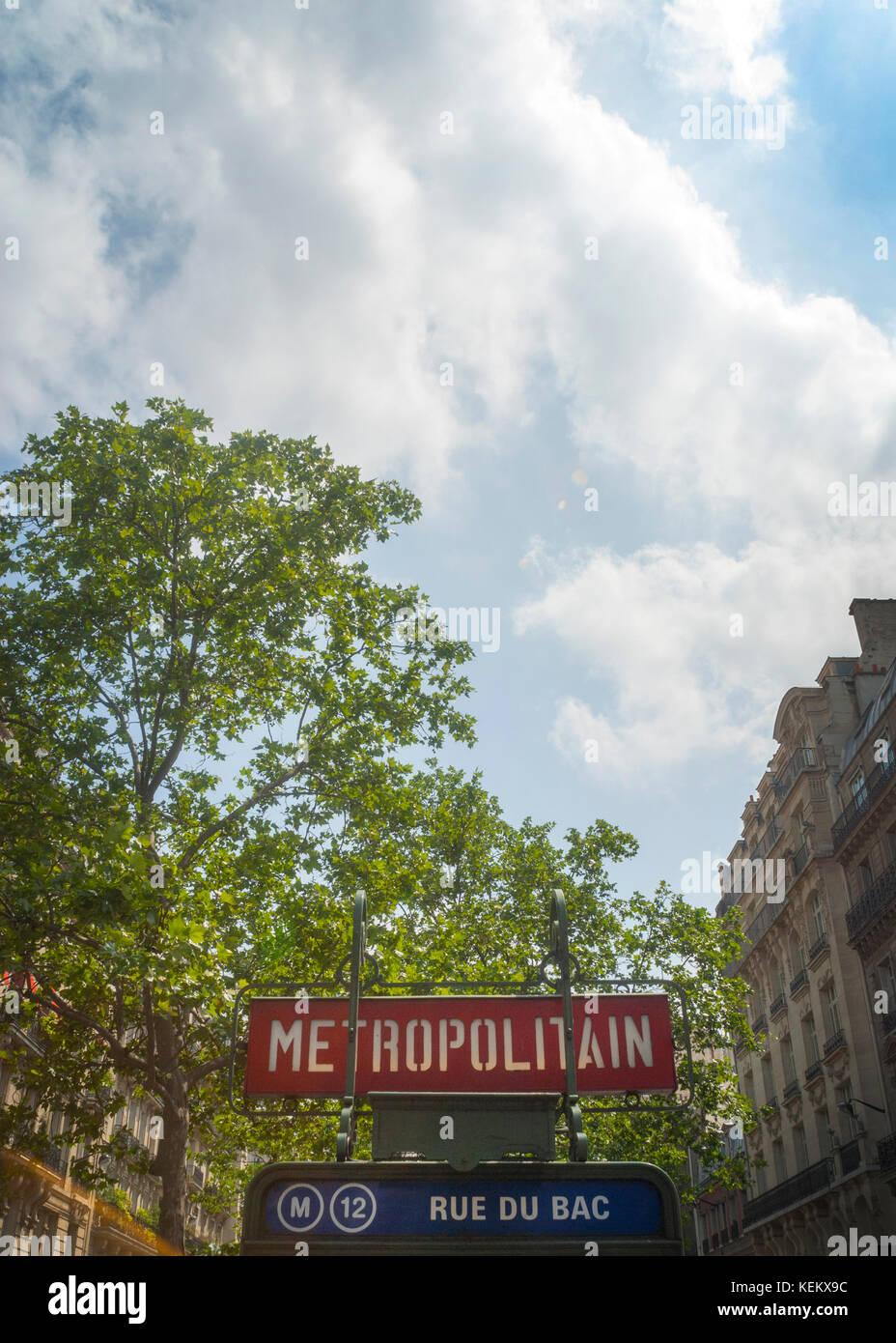 Paris metro sign, Paris, France Stock Photo - Alamy