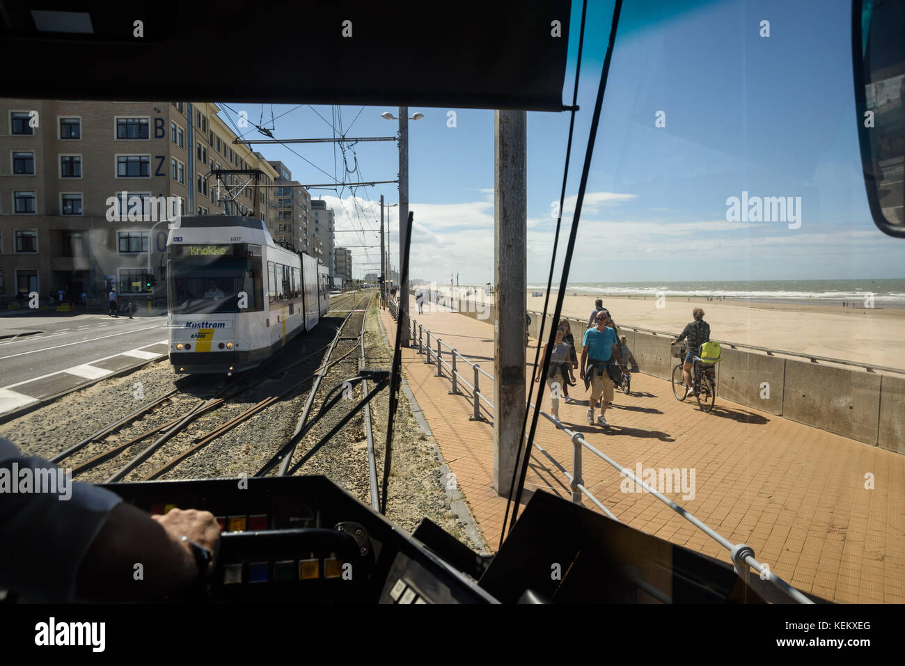 Belgien, Kusttram - Belgum, Coastal Tram Stock Photo - Alamy