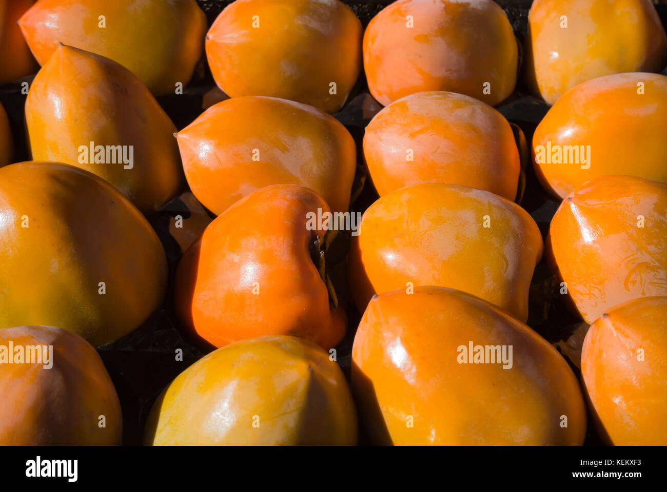 Close up of persimmons hi-res stock photography and images - Alamy