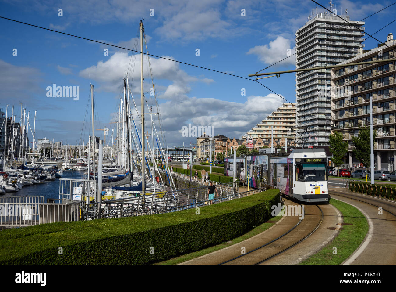 Oostende, Kusttram - Oostende, Coastal Tram Stock Photo - Alamy
