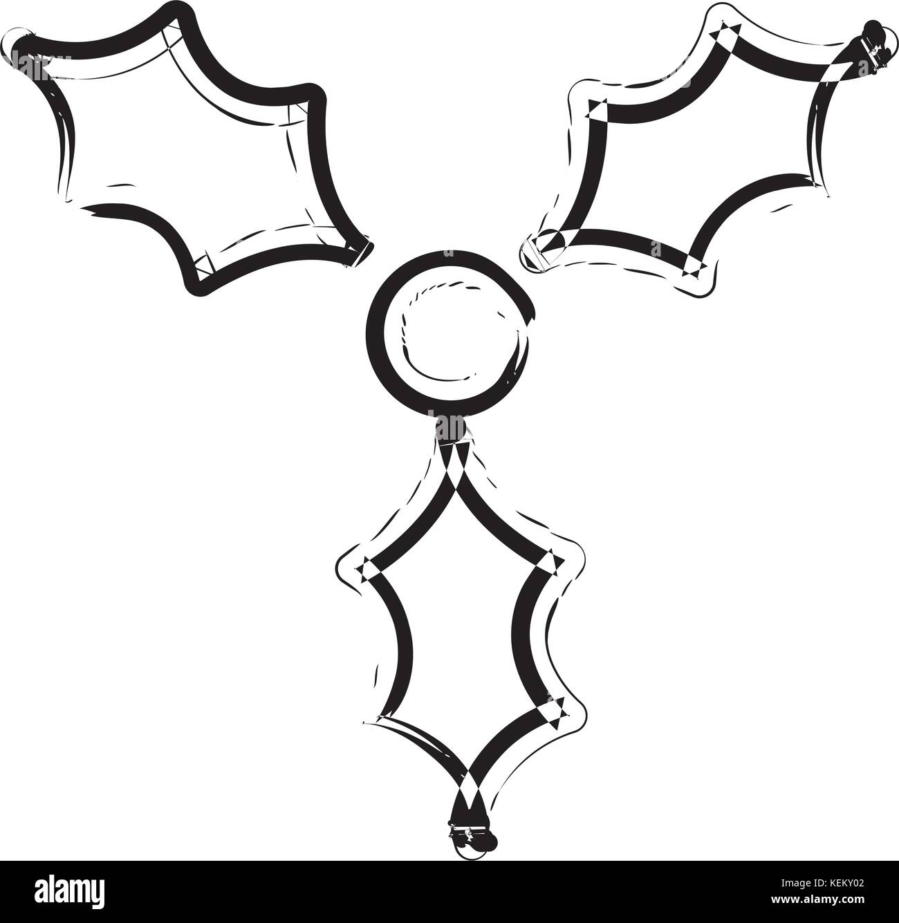 Mistletoe vectors Black and White Stock Photos & Images - Alamy