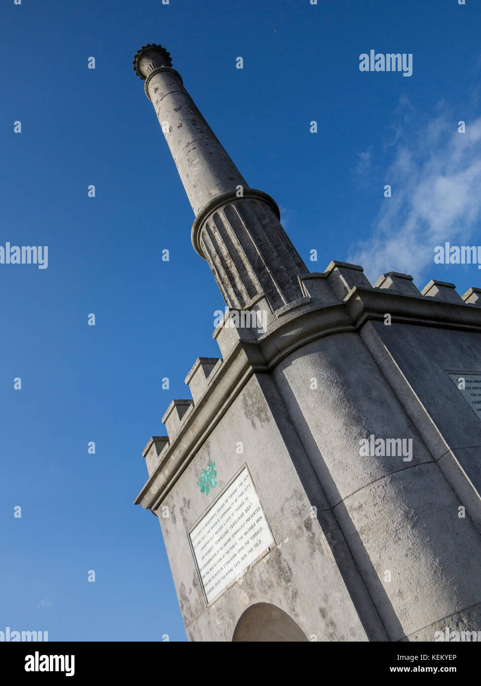 Canterbury Kent England UK The Simmonds Memorial on the top of Dane ...