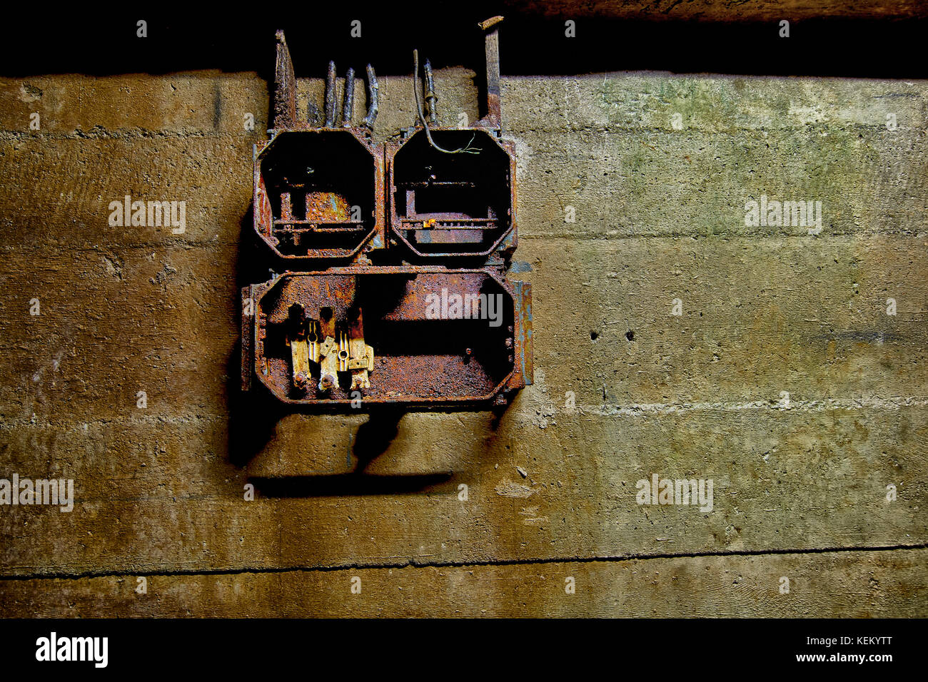 World War 2 German occupation of Guernsey, Channel Islands. Remnant of ...