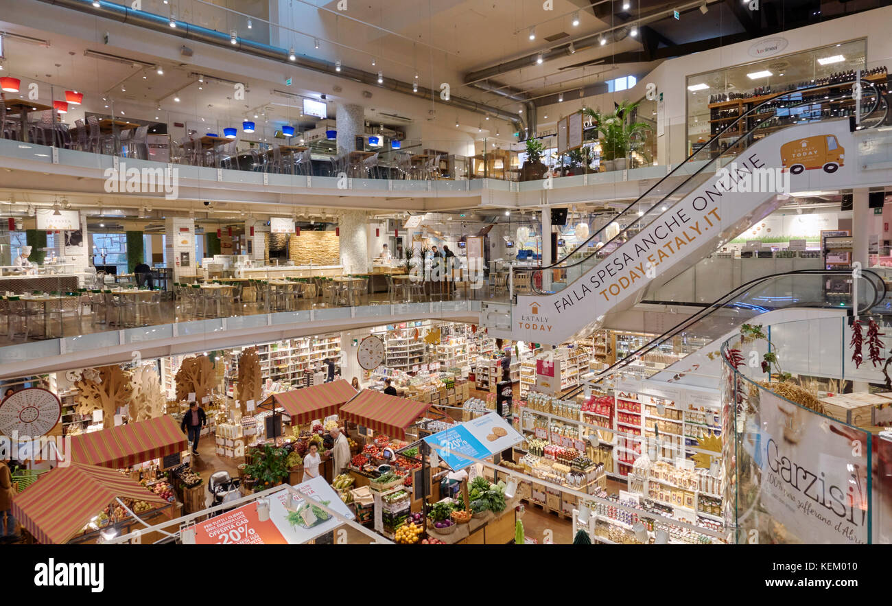 Eataly food store in Milano, Piazza 25 Aprile, Italy Stock Photo - Alamy
