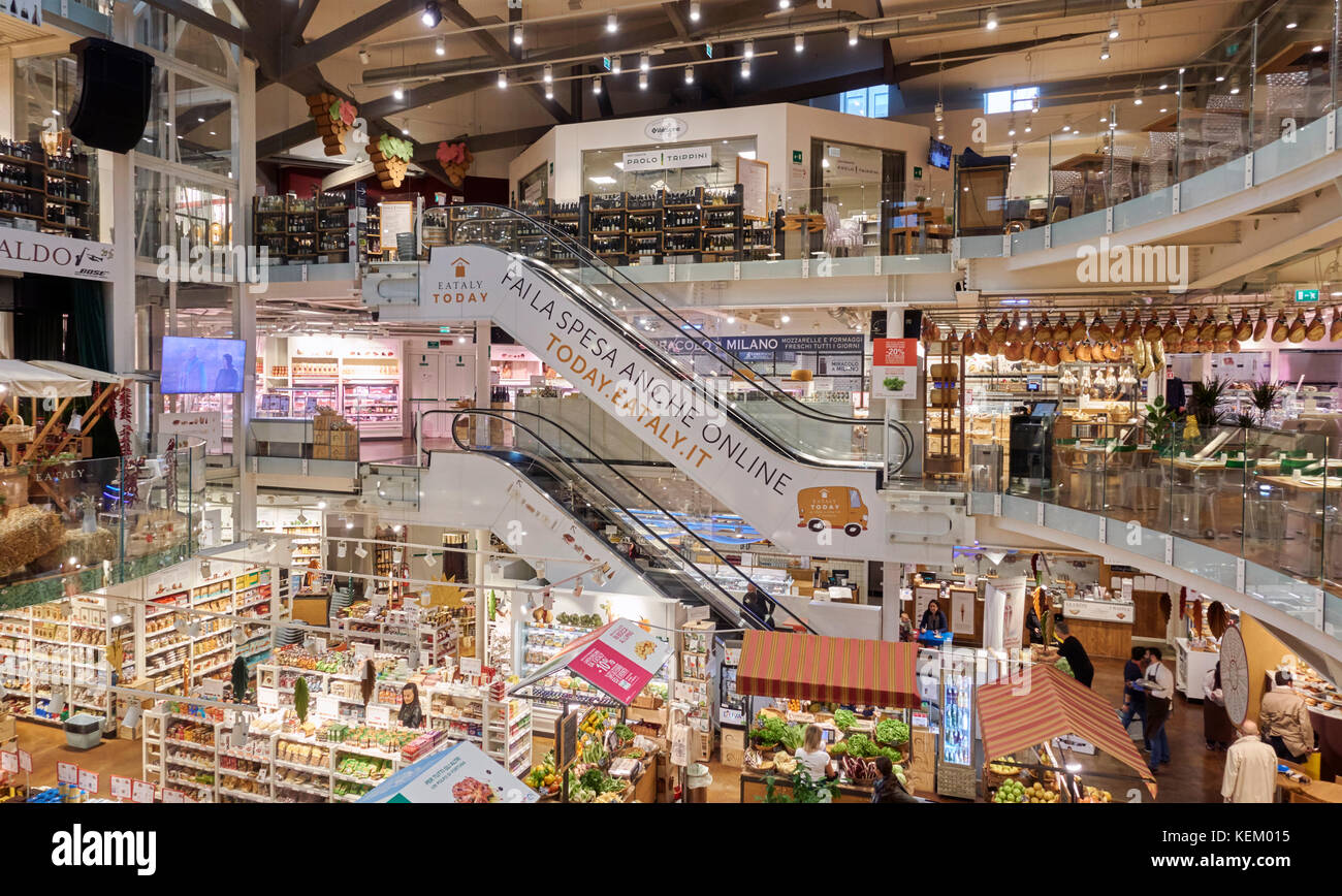 Eataly food store in Milano, Piazza 25 Aprile, Italy Stock Photo - Alamy