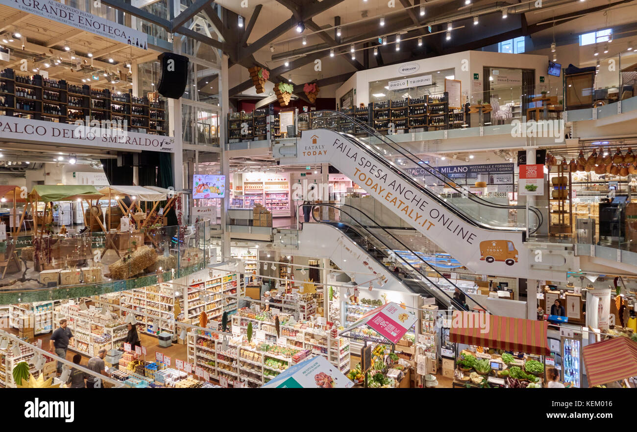 Eataly food store in Milano, Piazza 25 Aprile, Italy Stock Photo - Alamy