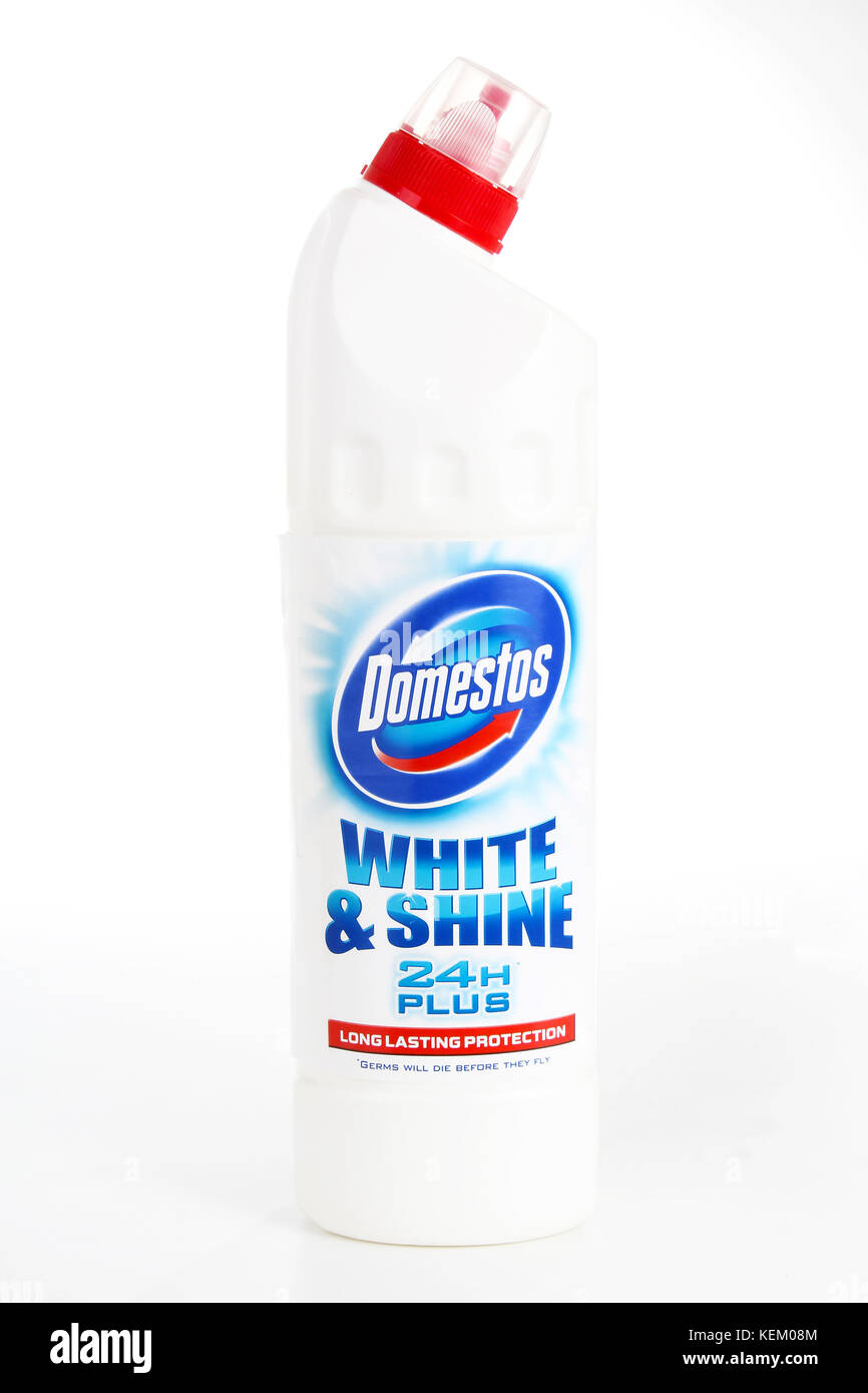 Domestos label product products branding brand hi-res stock photography ...