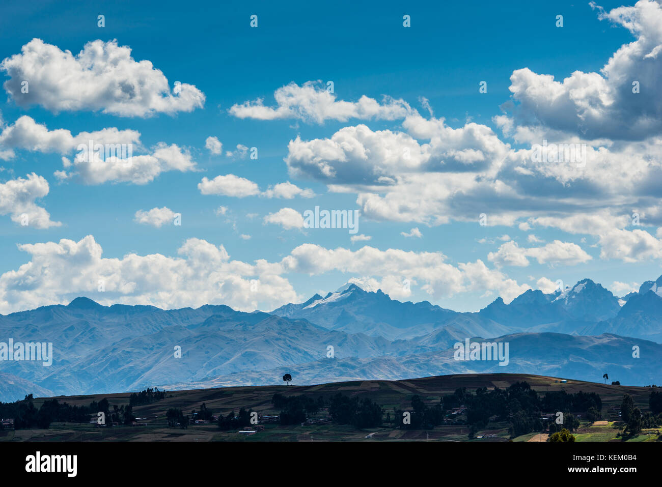 The aerial view of Peruvian Andes landscape, Peru Stock Photo - Alamy