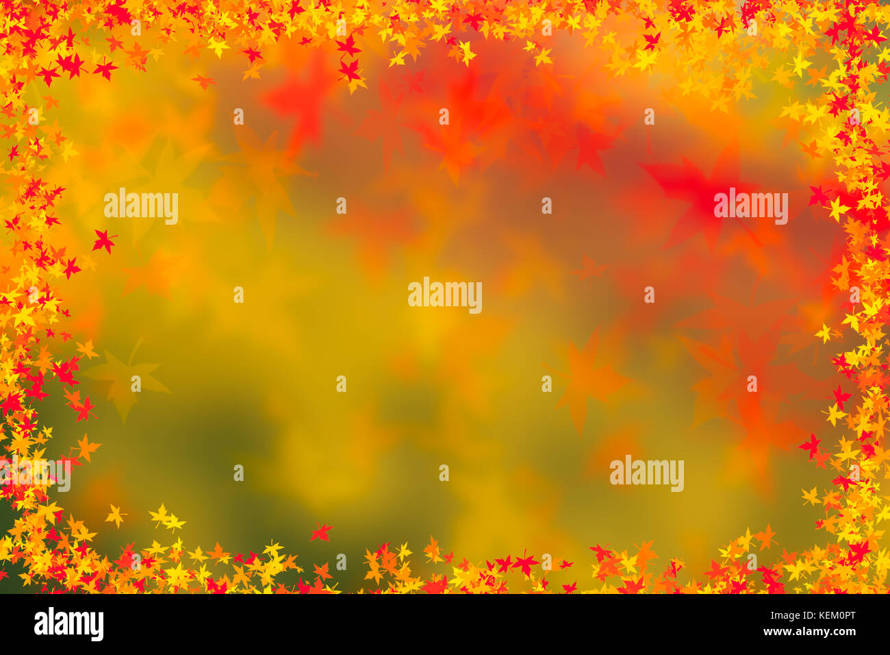 Colorful autumn leaves happy thanksgiving hi-res stock photography and ...