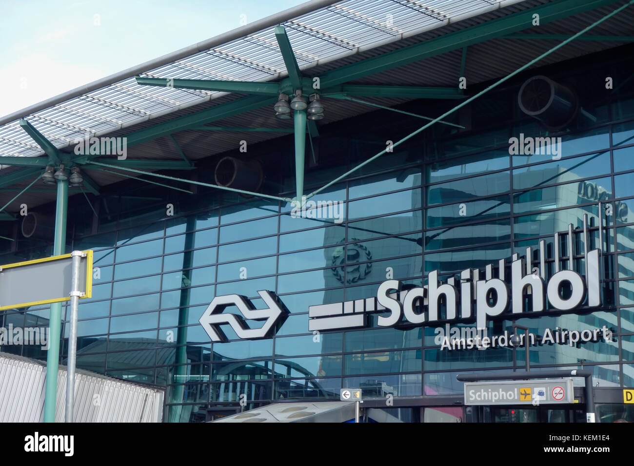 Amsterdam Schiphol Airport Train Station High Resolution Stock ...