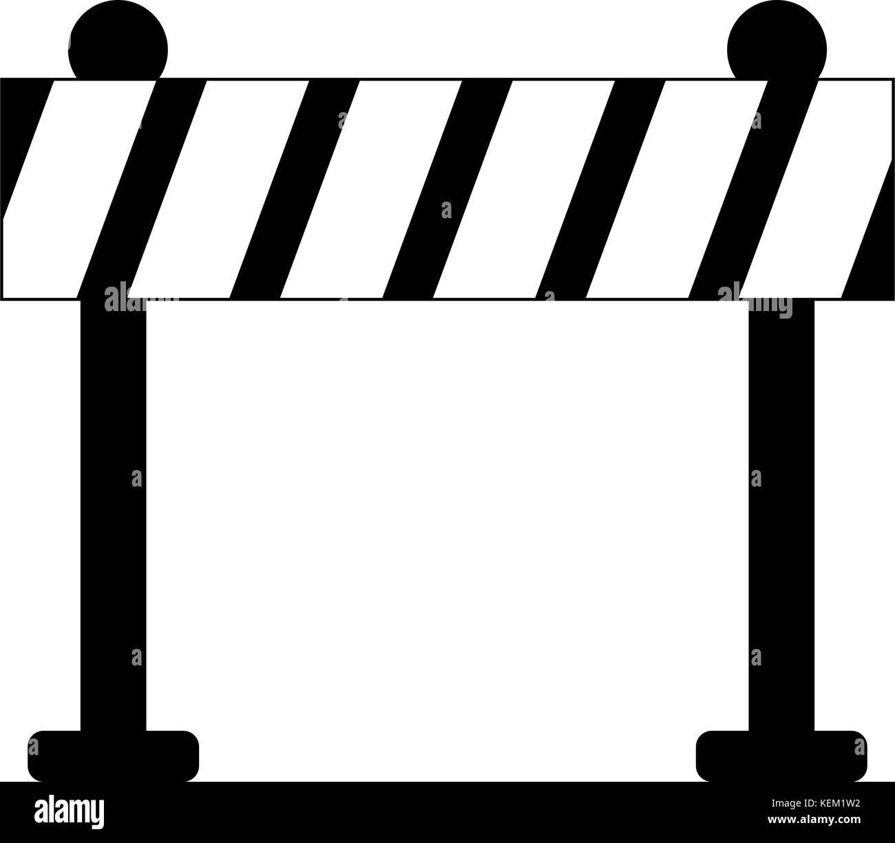 roadblock on white background Stock Vector Image & Art - Alamy