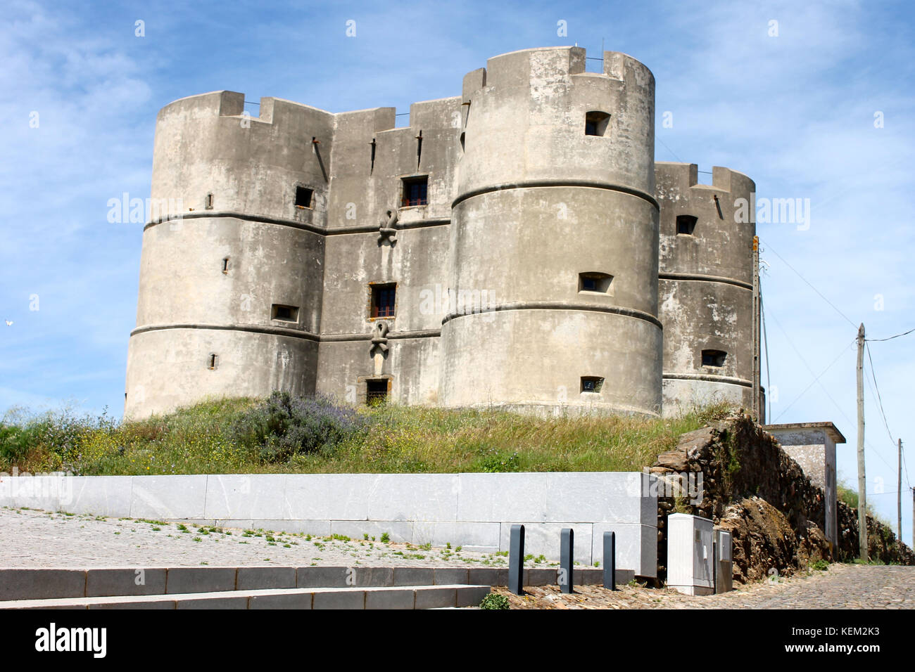 The Castle of Evoramonte, a Portuguese castle in the civil parish of ...