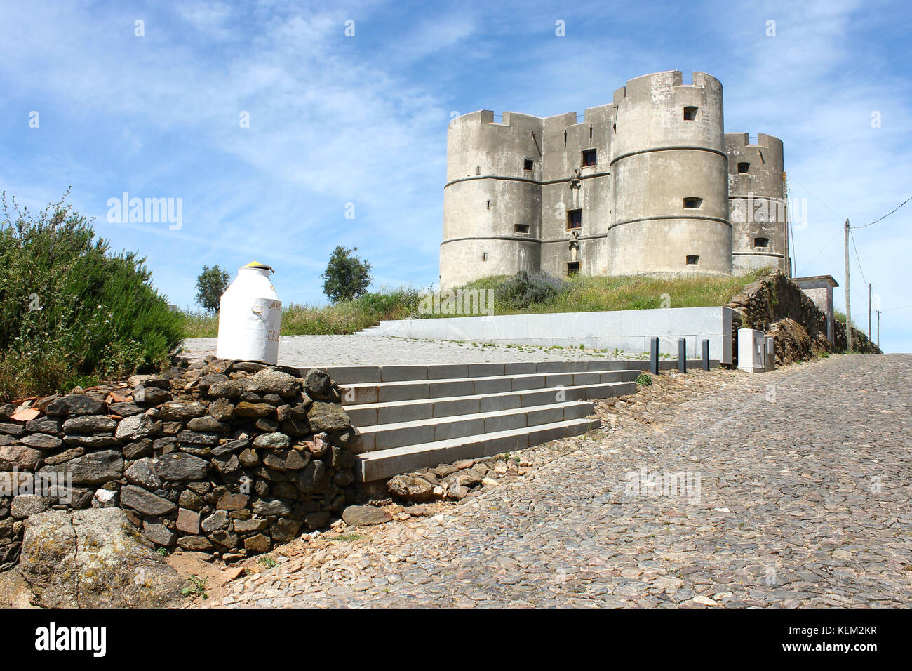 The Castle of Evoramonte, a Portuguese castle in the civil parish of ...
