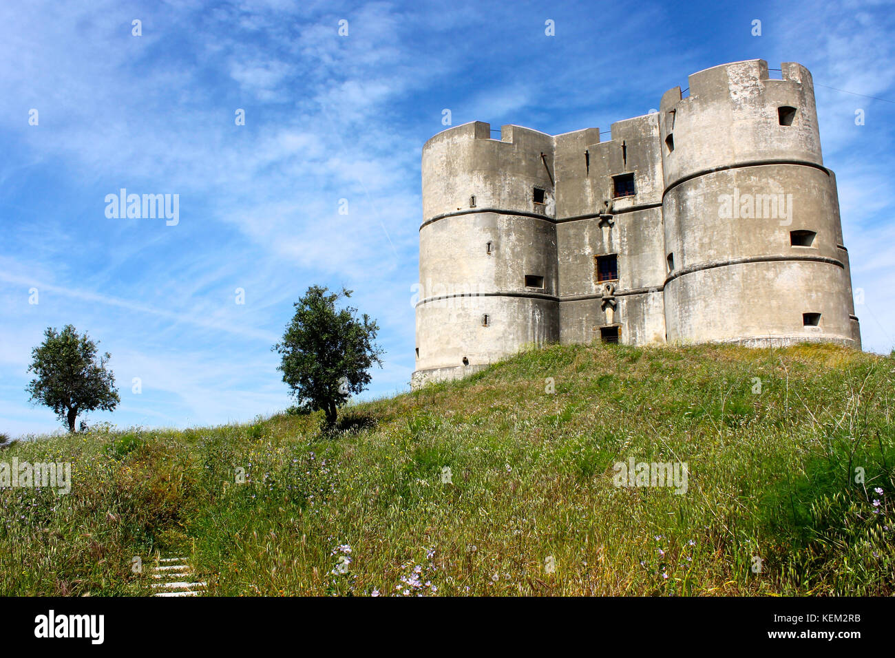 The Castle of Evoramonte, a Portuguese castle in the civil parish of ...